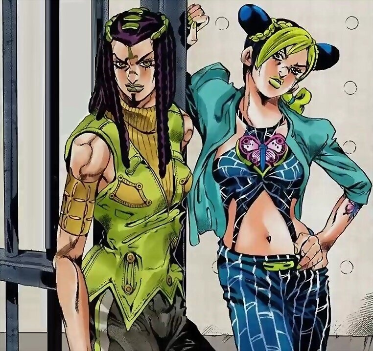 Ermes Costello y Jolyne Kujo (Jojo's Bizarre Adven - The Best Waifus
